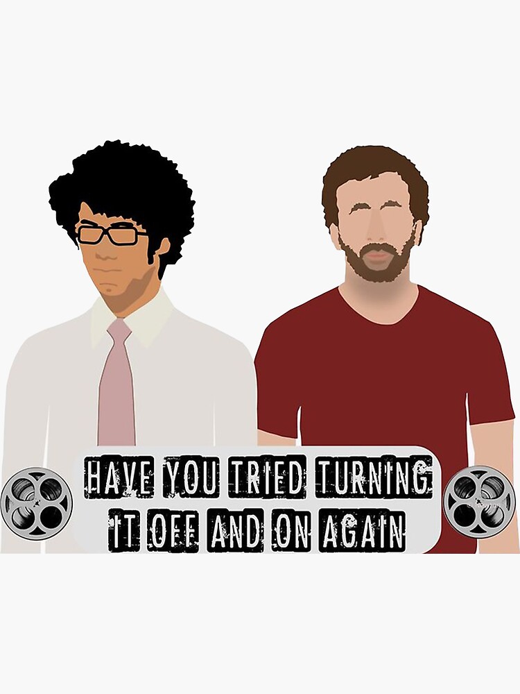 "IT Crowd" Sticker for Sale by SAMKRIS | Redbubble