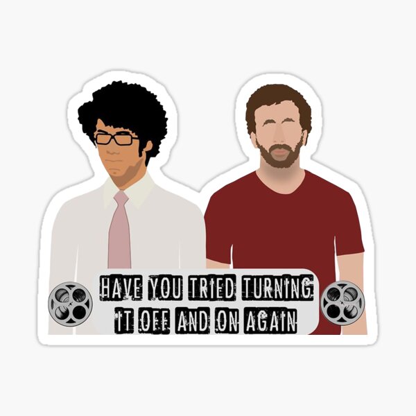 "IT Crowd" Sticker for Sale by SAMKRIS | Redbubble