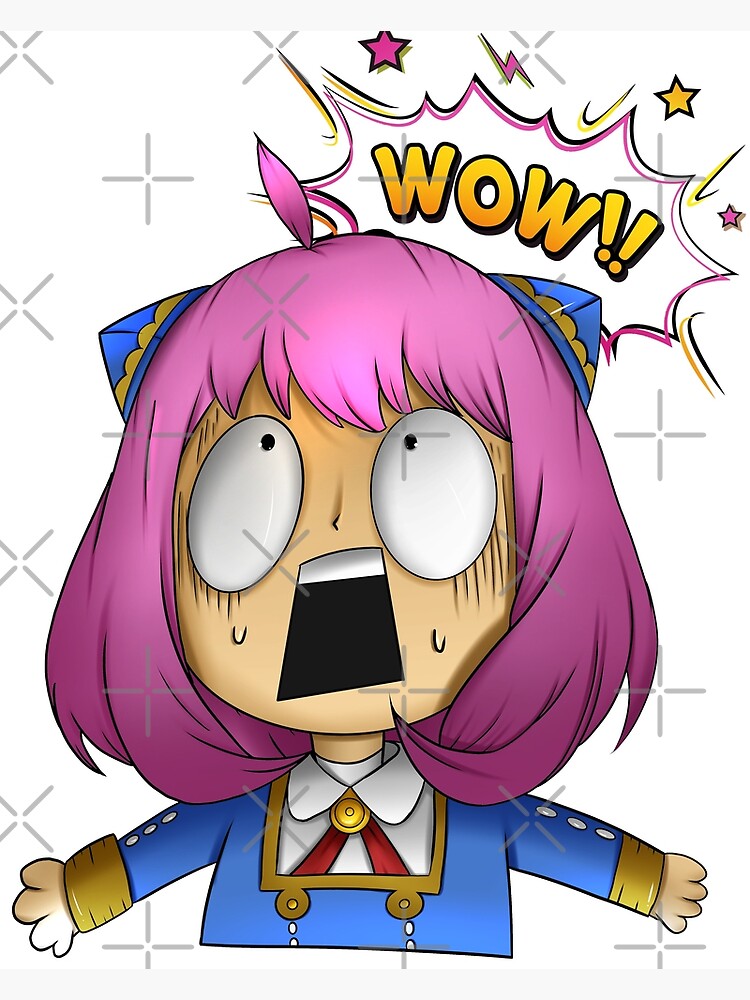 "Spy X Family Scared Anya ( Wow )" Art Print for Sale by Genjitsu-Art ...