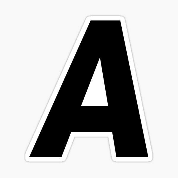 "Letter A Word Song aaa" Sticker for Sale by ZooOfArt | Redbubble