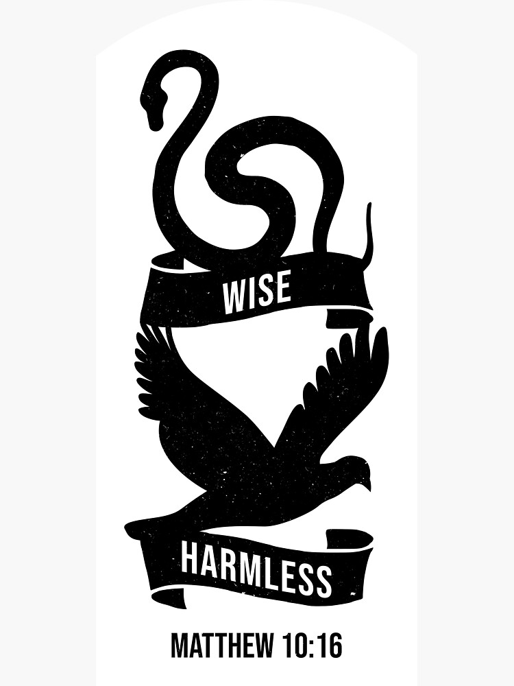 "Wise and Harmless 1" Sticker for Sale by BibleGraphics | Redbubble