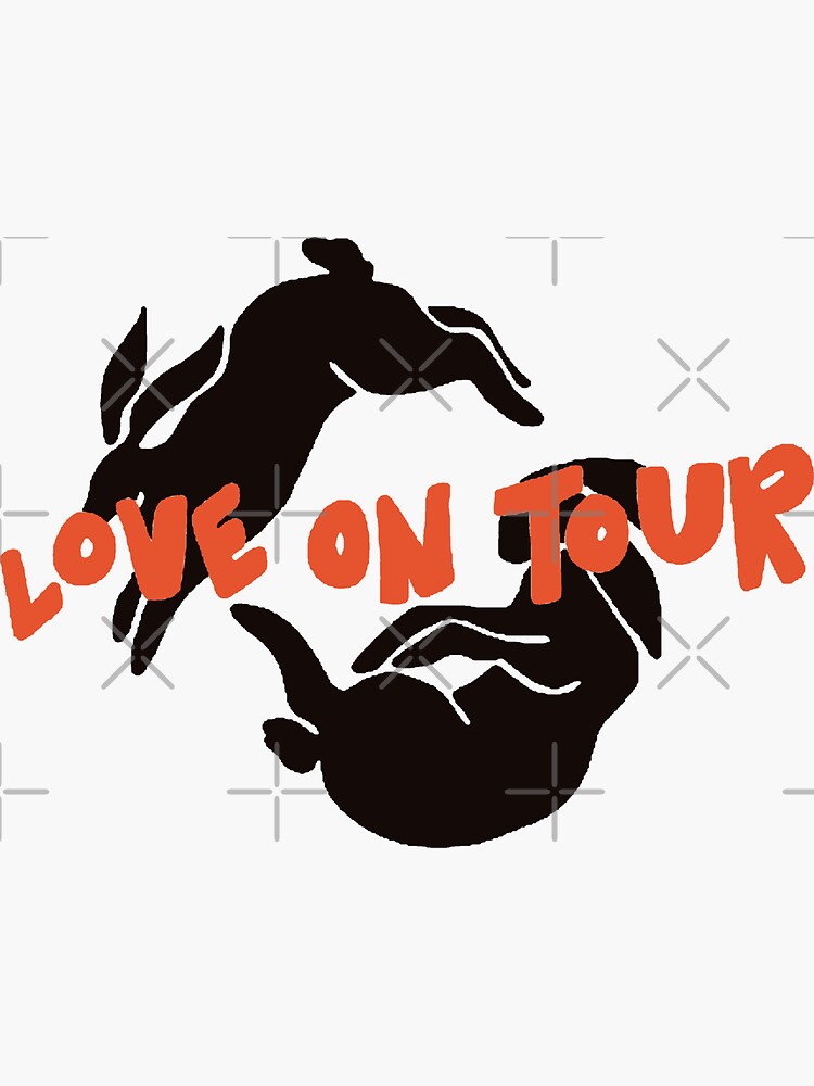 "Love on Tour" Sticker for Sale by 1-800-fineline | Redbubble