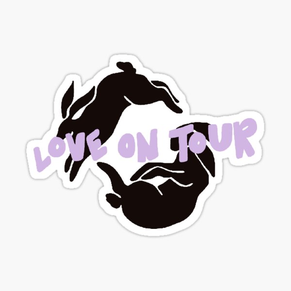 "Love on Tour" Sticker for Sale by 1-800-fineline | Redbubble