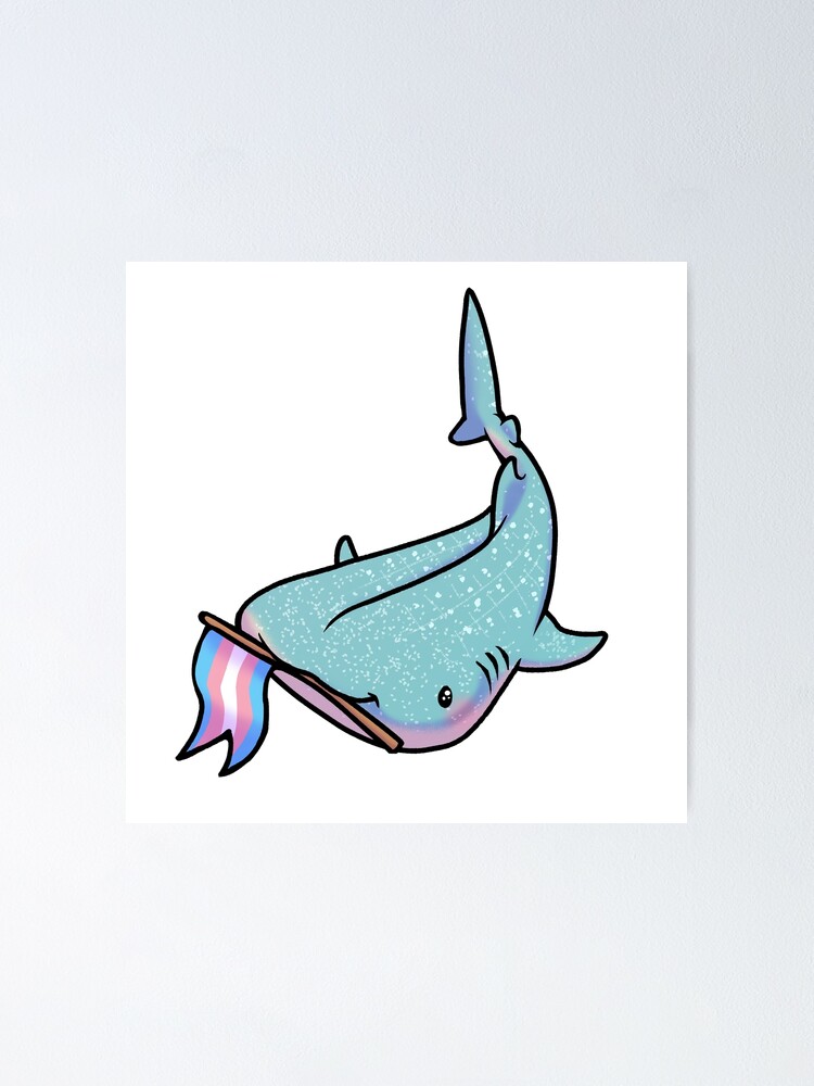 Shark Pride Whale Shark Poster For Sale By Anxious Ace Redbubble