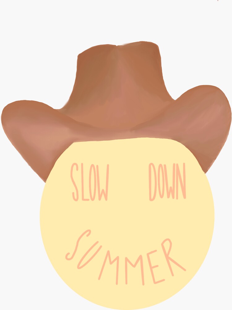 "Slow down summer" Sticker for Sale by Barky Sharky | Redbubble