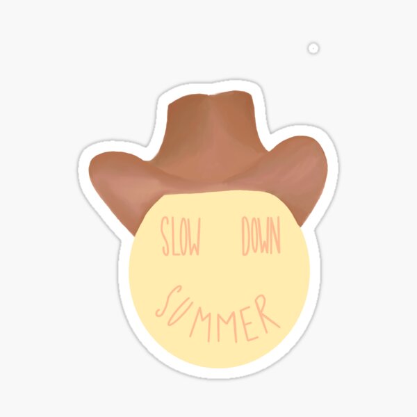 "Slow down summer" Sticker for Sale by Barky Sharky | Redbubble
