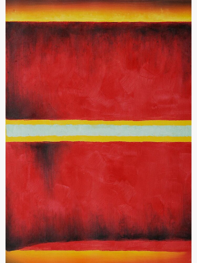 "Big Red Mark Rothko Frame Canvas/Poster Art Reproduction, Rothko ...