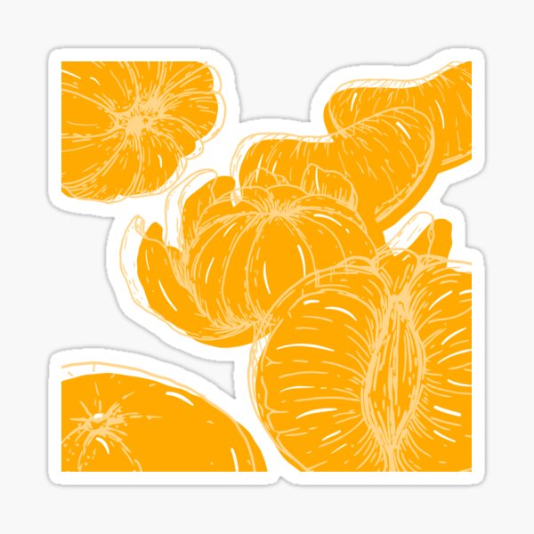 "Fifty Shapes of Mandarin" Sticker for Sale by ZUCCACIYECIBO | Redbubble