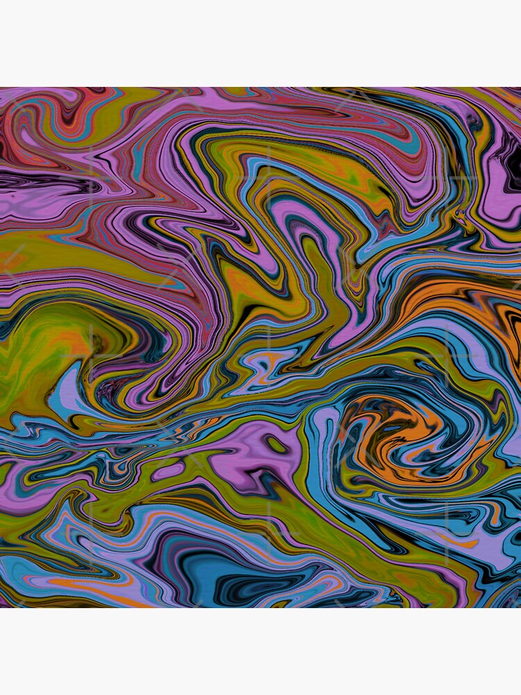 "Trippy Paint Drip" Sticker for Sale by Zombich | Redbubble