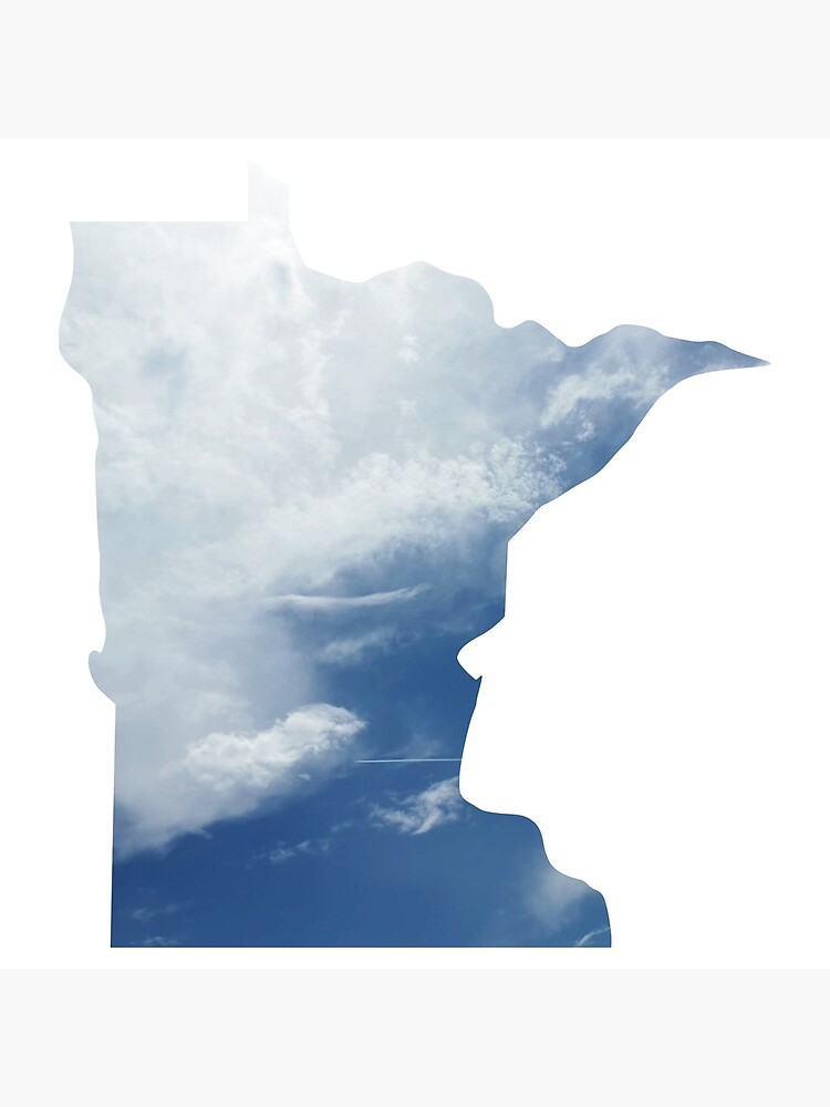 "May in Minnesota - Beautifull Clouds in Minnesota Map" Poster for Sale ...