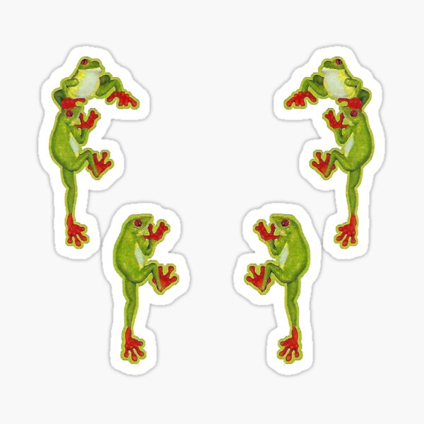 "Y2K frogs" Sticker for Sale by GhostLonging | Redbubble