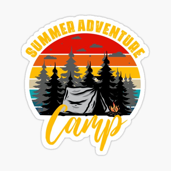 "summer adventure awaits camper" Sticker for Sale by Gifts-Souvenir ...