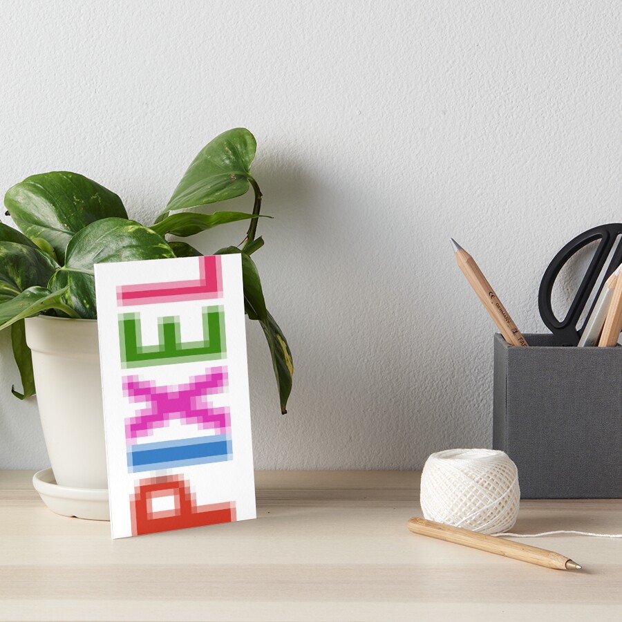 "Pixel pixel art retro PC" Art Board Print by Balkanwoodesign | Redbubble