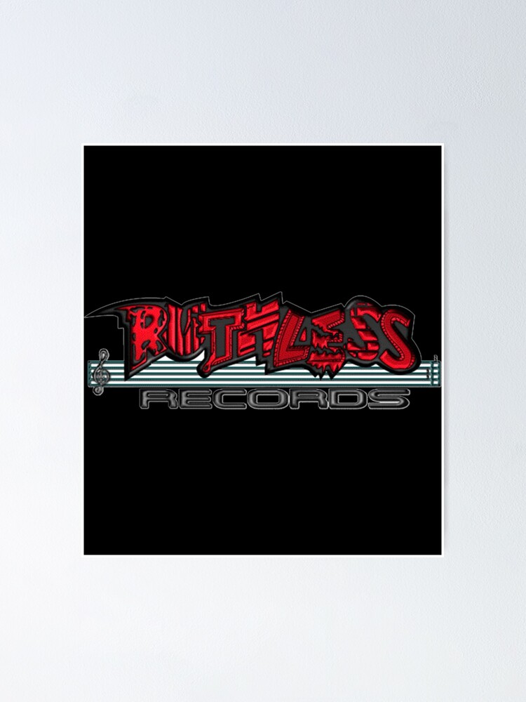 "Ruthless Records" Poster for Sale by morrowocon | Redbubble