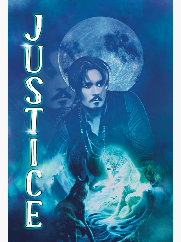 "Justice for Johnny Depp with Wolves & full moon Savage art" Art Print ...