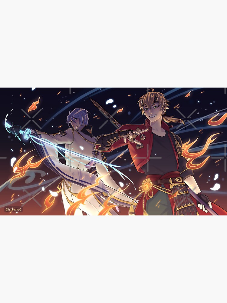 "Vaporize (Genshin Impact)" Sticker by cchaiart | Redbubble