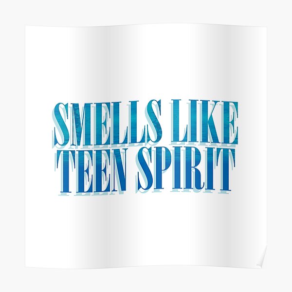 "Teen Spirit - Logo" Poster for Sale by Vince19Drums | Redbubble