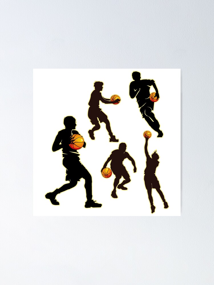 "Basketball Team - Color 01" Poster for Sale by SumarUp | Redbubble