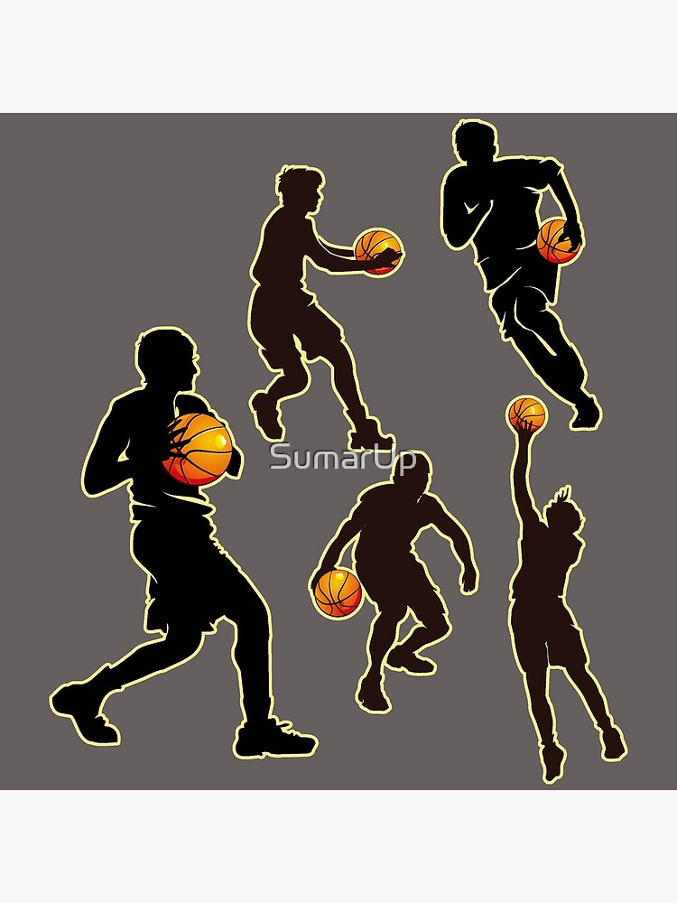 "Basketball Team - Color 04" Poster by SumarUp | Redbubble