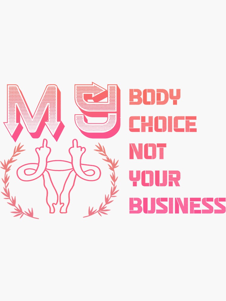 "My Body My Choice Not Your Business Uterus Giving the Finger Feminist ...