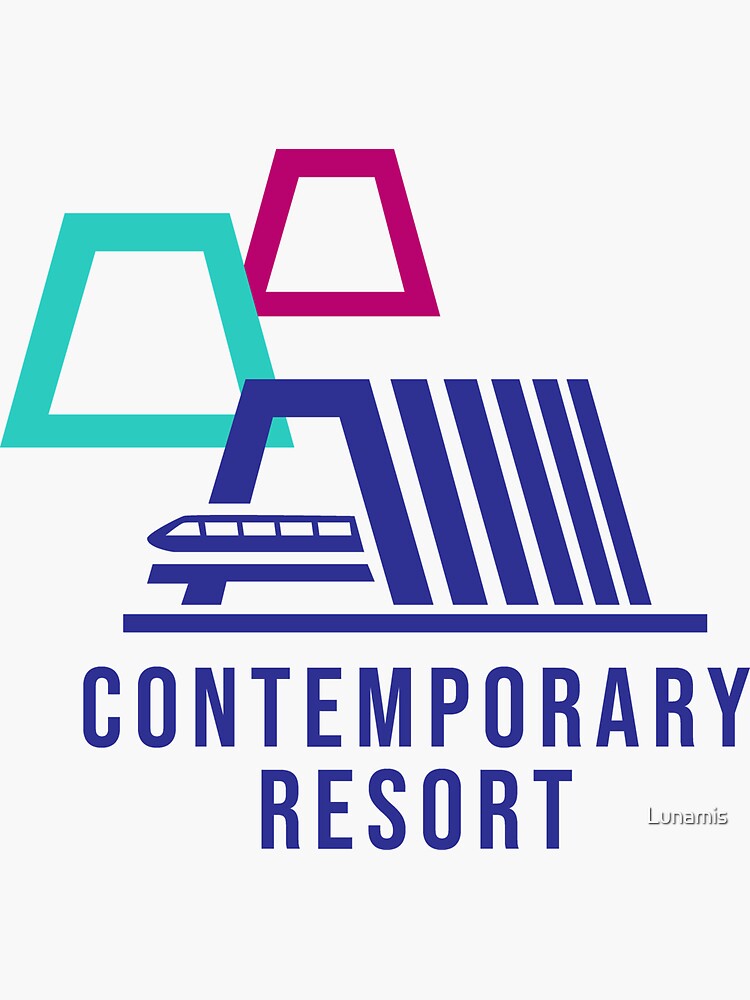 "Contemporary Resort " Sticker for Sale by Lunamis | Redbubble