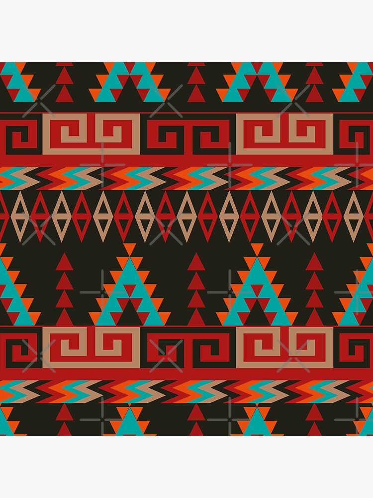 "Aztec Pyramid Pattern Native American" Sticker for Sale by ...