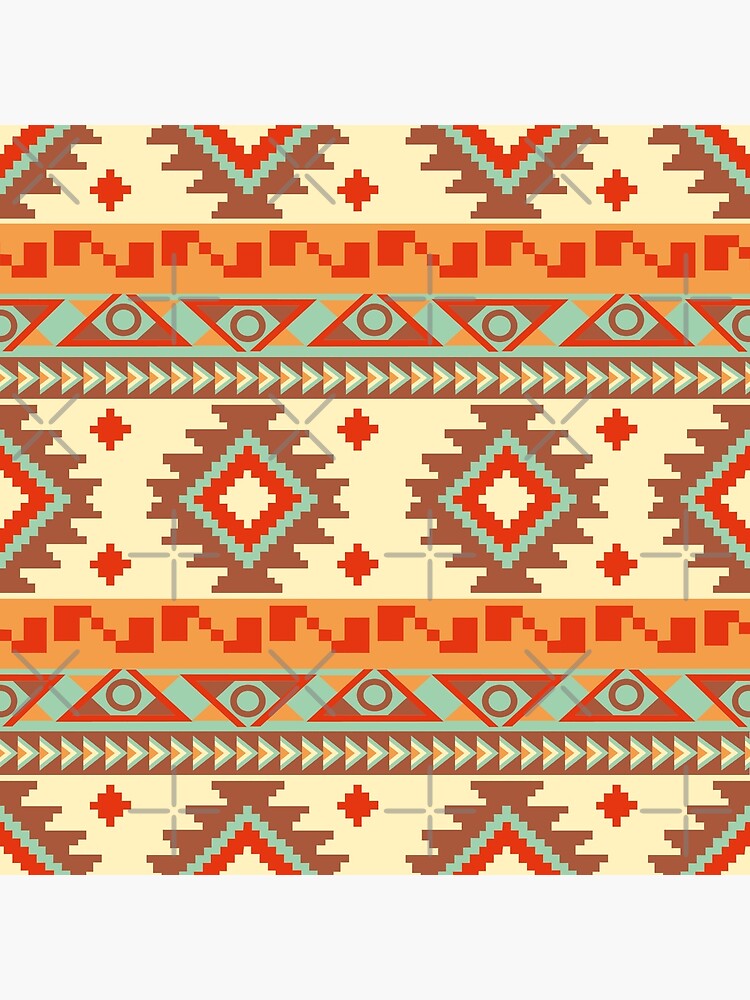 "Aztec Pyramid Pattern Native American" Poster for Sale by delikedesign ...