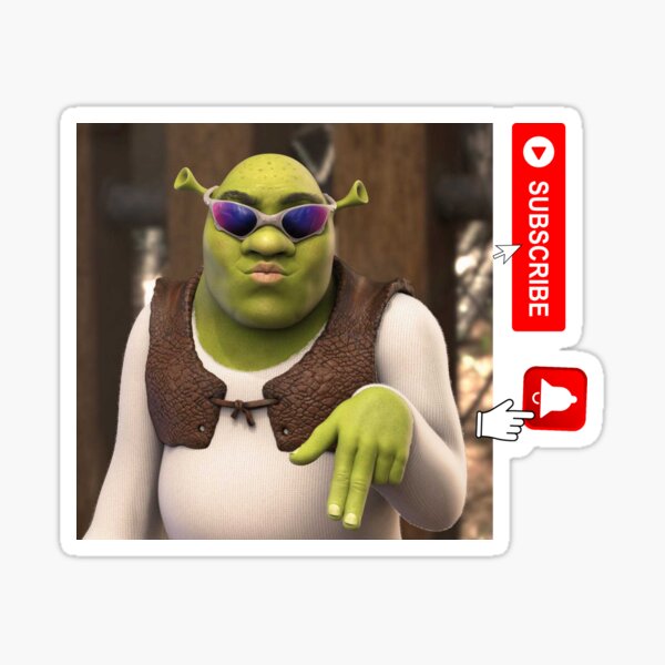 "Shrec meme cool" Sticker by 8Love | Redbubble