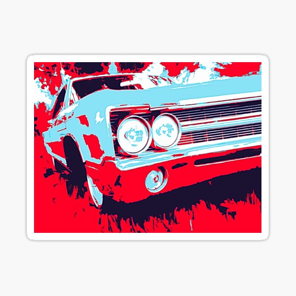"1965 Buick LeSabre Pop RWB" Sticker by DKDigital | Redbubble