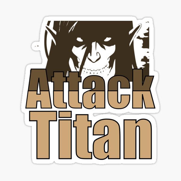 "attack on titan SNK - attack titan" Sticker for Sale by GameCircle ...