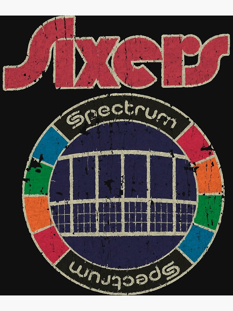 "Sixers spectrum logo vintage" Poster for Sale by LaurieRosenberg ...
