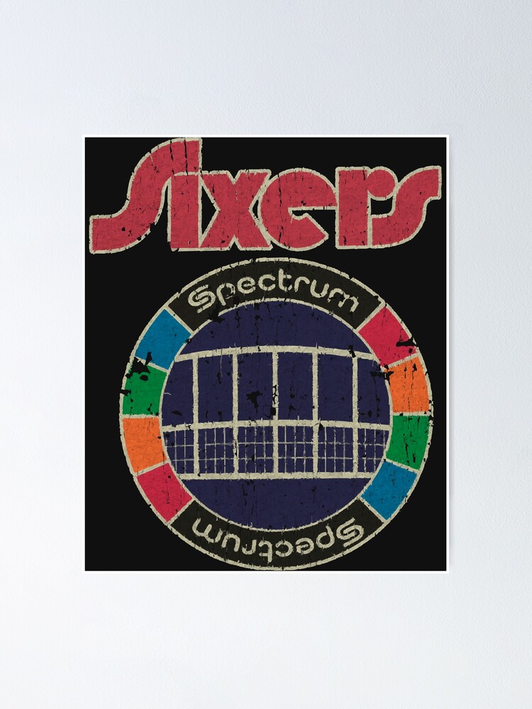 "Sixers spectrum logo vintage" Poster for Sale by LaurieRosenberg ...