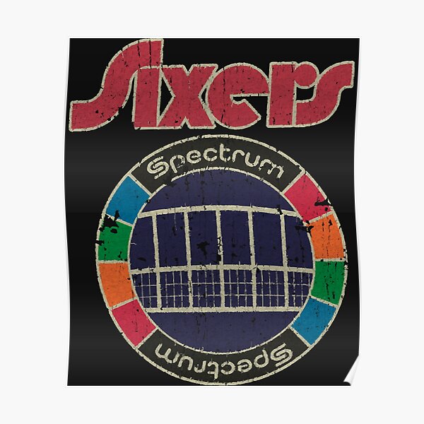"Sixers spectrum logo vintage" Poster for Sale by LaurieRosenberg ...