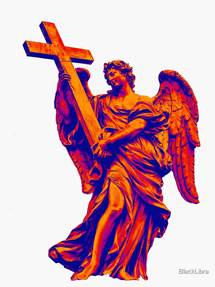 "Roman angel statue " Sticker for Sale by BlackLibra | Redbubble