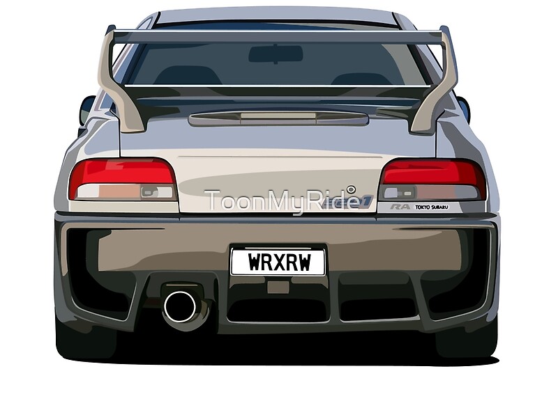 "Subaru WRX STi S201 CarToon" by ToonMyRide | Redbubble