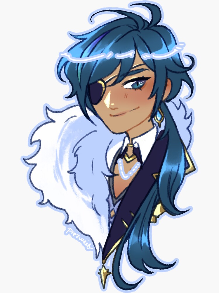 "Kaeya - Sticker" Sticker for Sale by Prezweeb | Redbubble