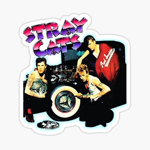 "Stray Cats" Sticker for Sale by paperxlie | Redbubble