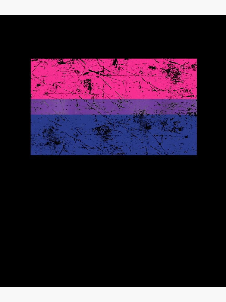 "Bisexual Pride Flag Vintage Bisexual Bi Flag " Poster for Sale by ...