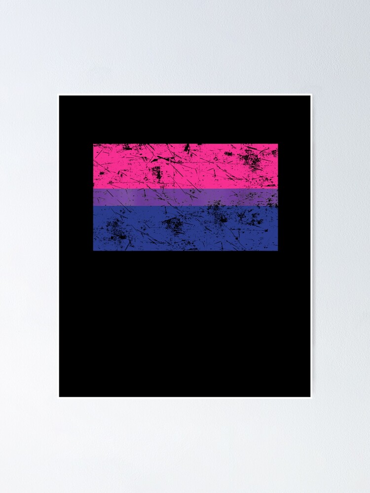"Bisexual Pride Flag Vintage Bisexual Bi Flag " Poster for Sale by ...