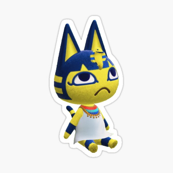 "ankha just sitting there" Sticker by charlottemk03 | Redbubble