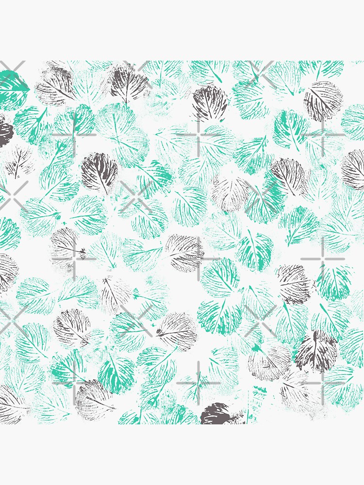 "foliage turquoise" Sticker by EmilieGeant | Redbubble