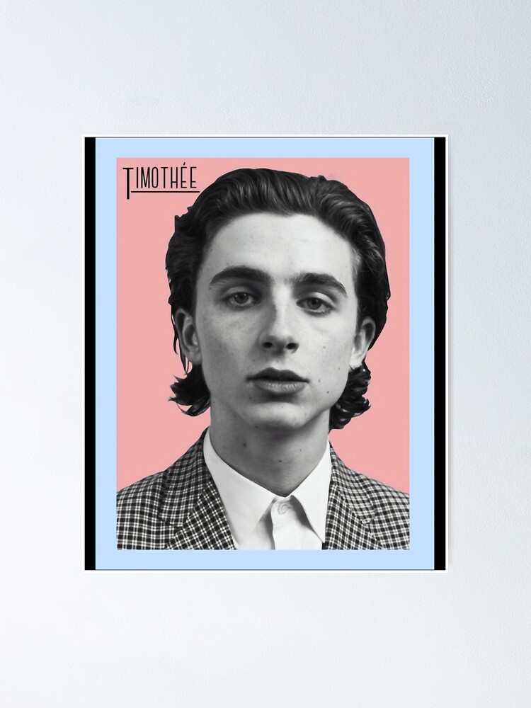"Women Men Timothee Chalamet Retro Vintage" Poster for Sale by ...