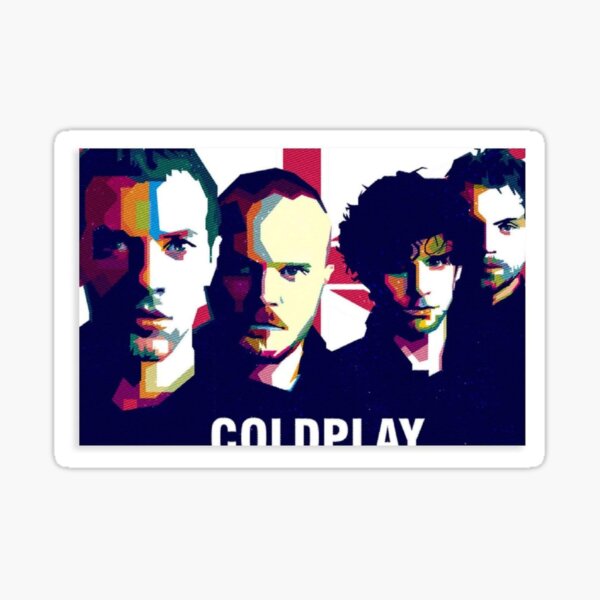 "Cold.play Art" Sticker for Sale by MarliePhillips | Redbubble