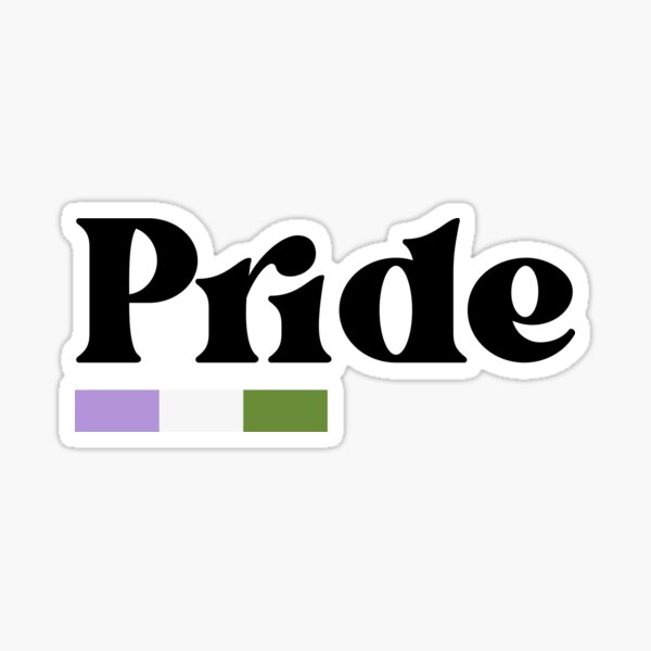 "Genderqueer Pride" Sticker for Sale by chaoticbisaster | Redbubble