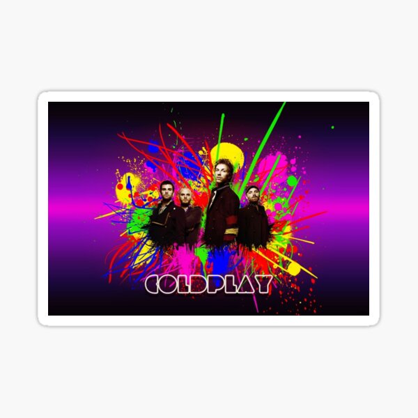 "Cold.Play Art" Sticker for Sale by MarliePhillips | Redbubble