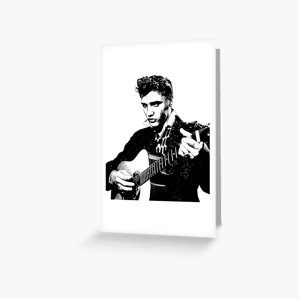 " Elvis Presley " Greeting Card for Sale by Gustavo-air | Redbubble