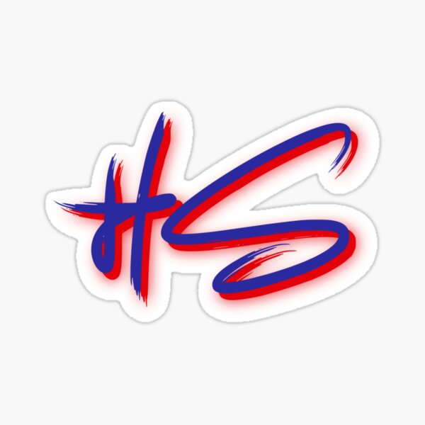 "Hs" Sticker for Sale by Galaxypoint | Redbubble