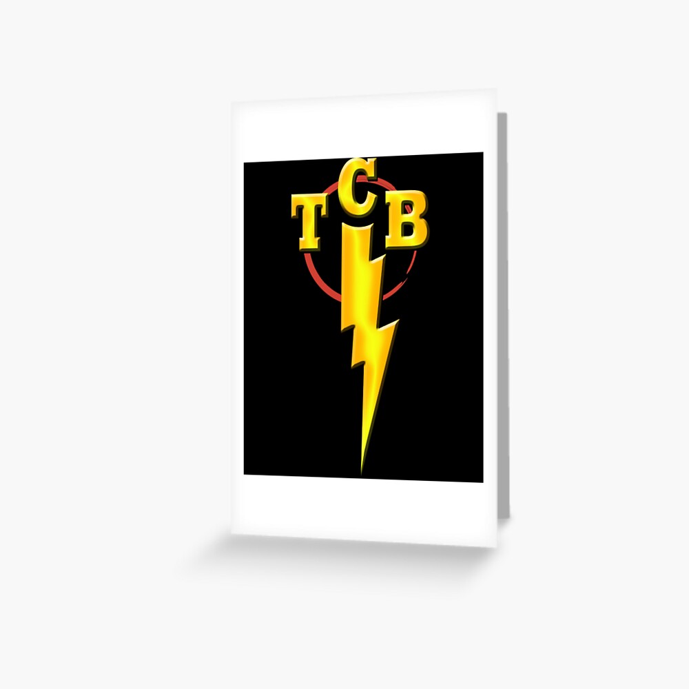 "Elvis Presley Elvis TCB Logo Taking Care of Business " Greeting Card ...