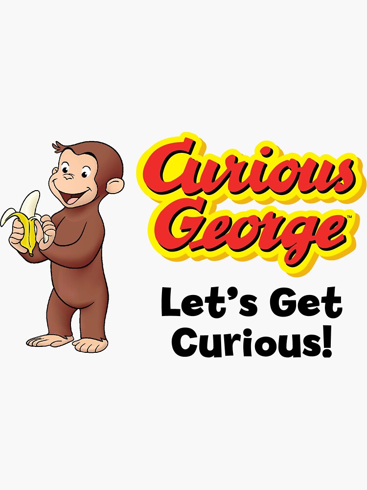"BEST SELLER - Curious George Merchandise" Sticker for Sale by ...