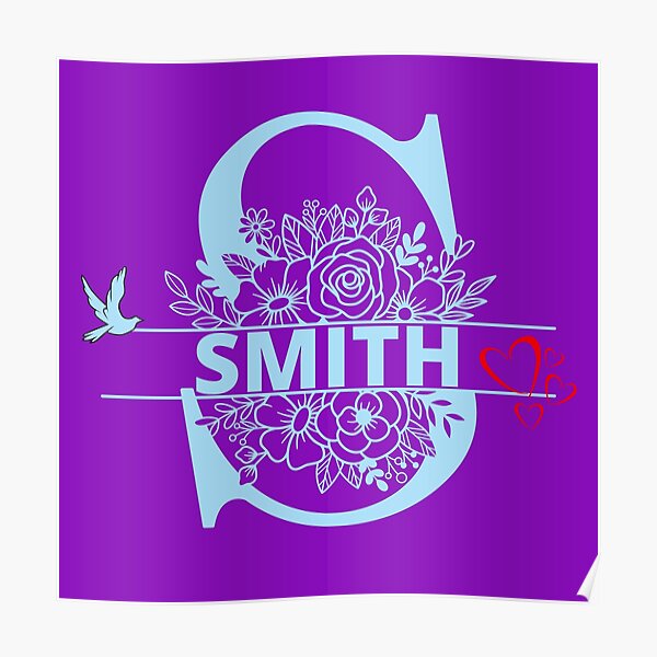 "Smith Family Monogram Sign Tshirt displays proud family ...